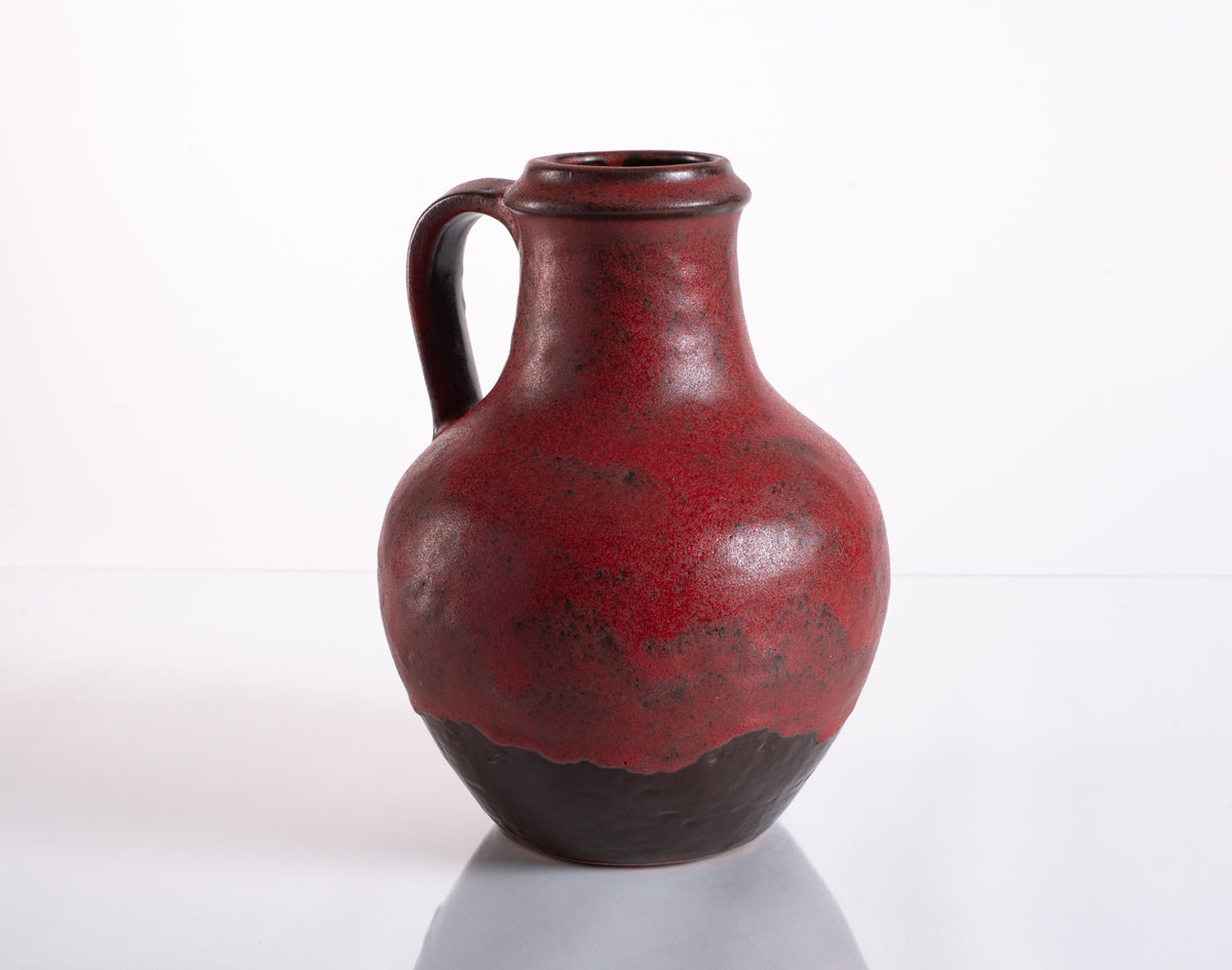 Rustic Pitcher Vase by Carstens Luxus, Fat Lava, Mid-Century Modernist ...