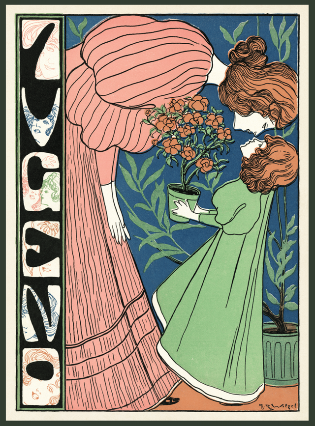 Jugendstil 1896 German Art Nouveau Illustrations Vol 1-3 Book Set ...